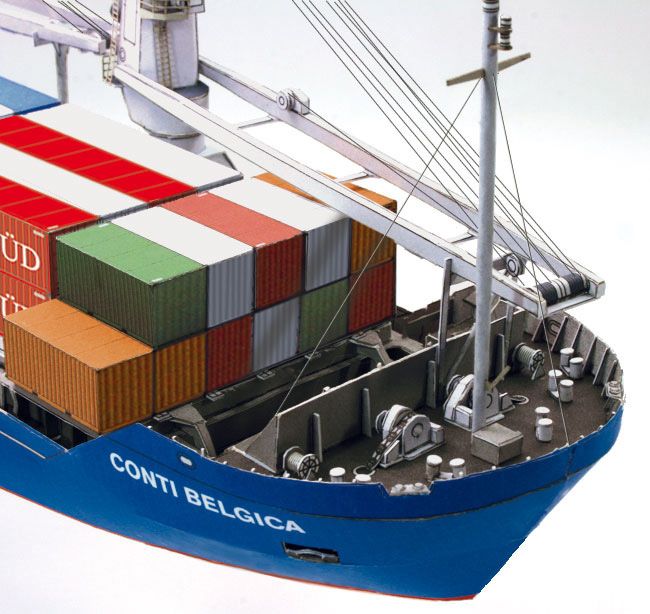 HMV Card Model Kit – Container Ship Conti Belgica 1/250 (103366 ...