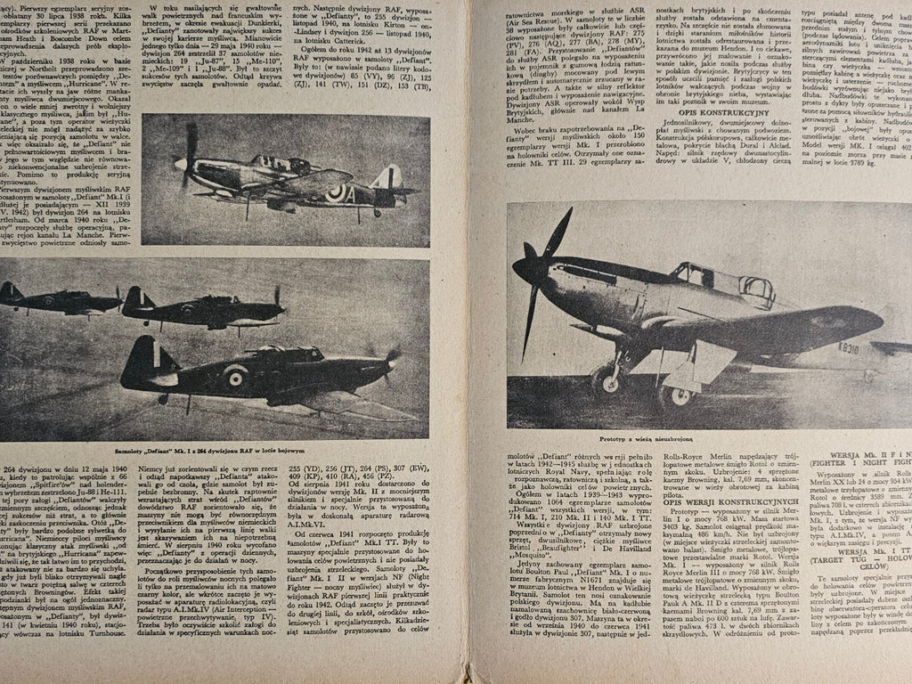 1981 LOK Defiant Aircraft Plans - WWII Model Blueprint – Modelland