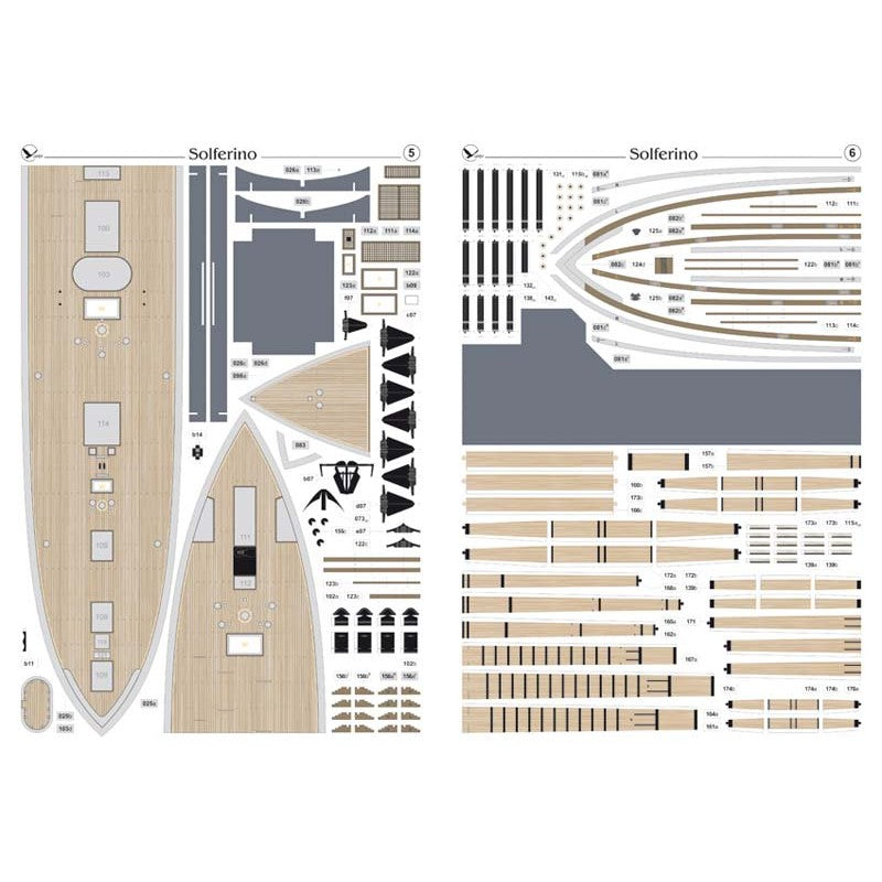 Solferino 1:200 Card Model Kit – French Ironclad | Orel 210 – Modelland
