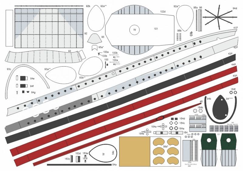 ORP Piorun HMS Nerissa Card Model 1:100 by Answer/Angraf Kit – Modelland