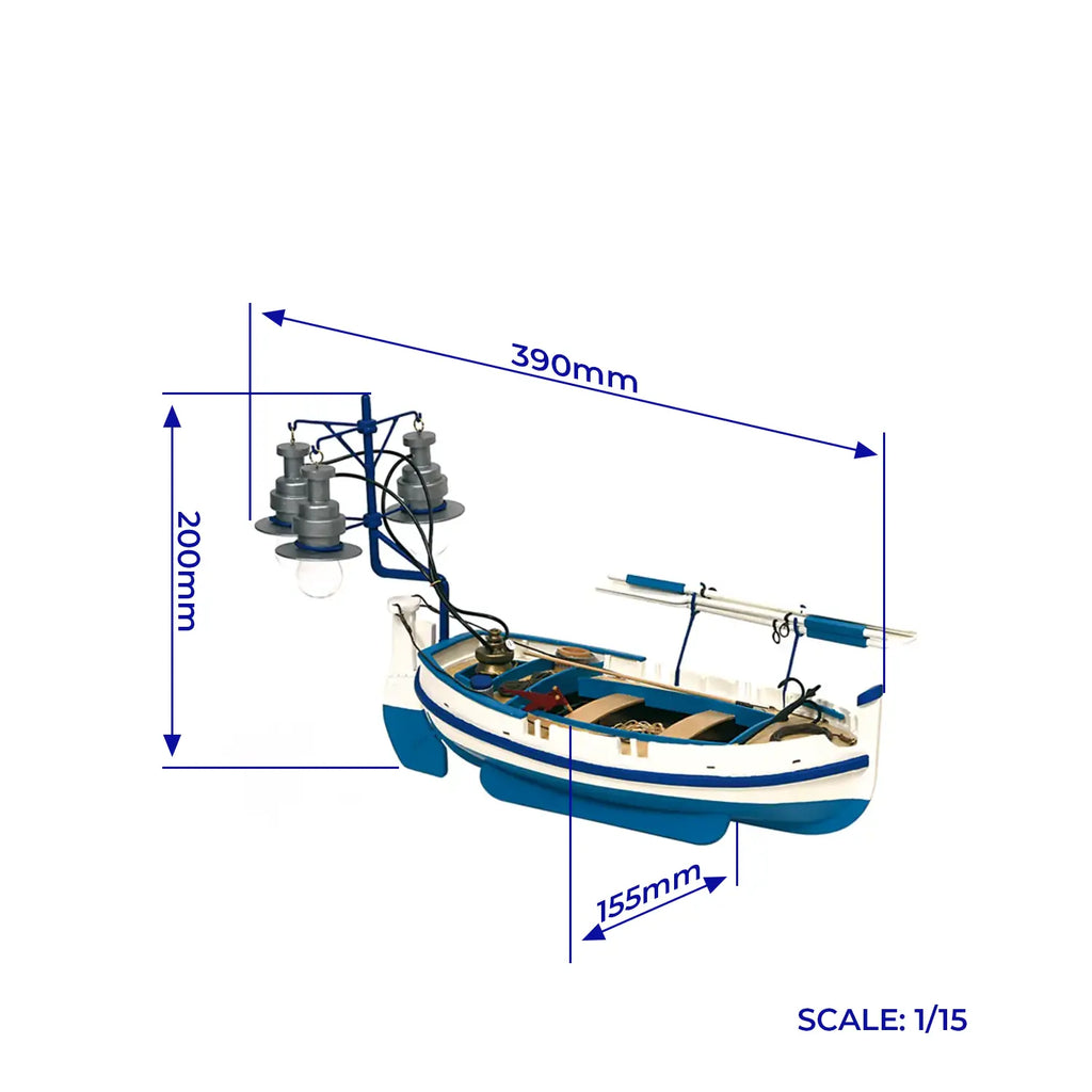 Calella 1:15 Scale Wooden Model Ship Kit – OcCre (52002) | Light Boat ...