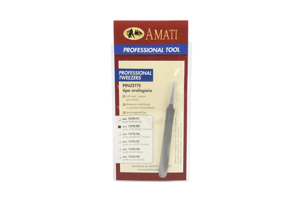 Sharp Tapered Point Tweezers by Amati | Precision Craft Tool – Modelland