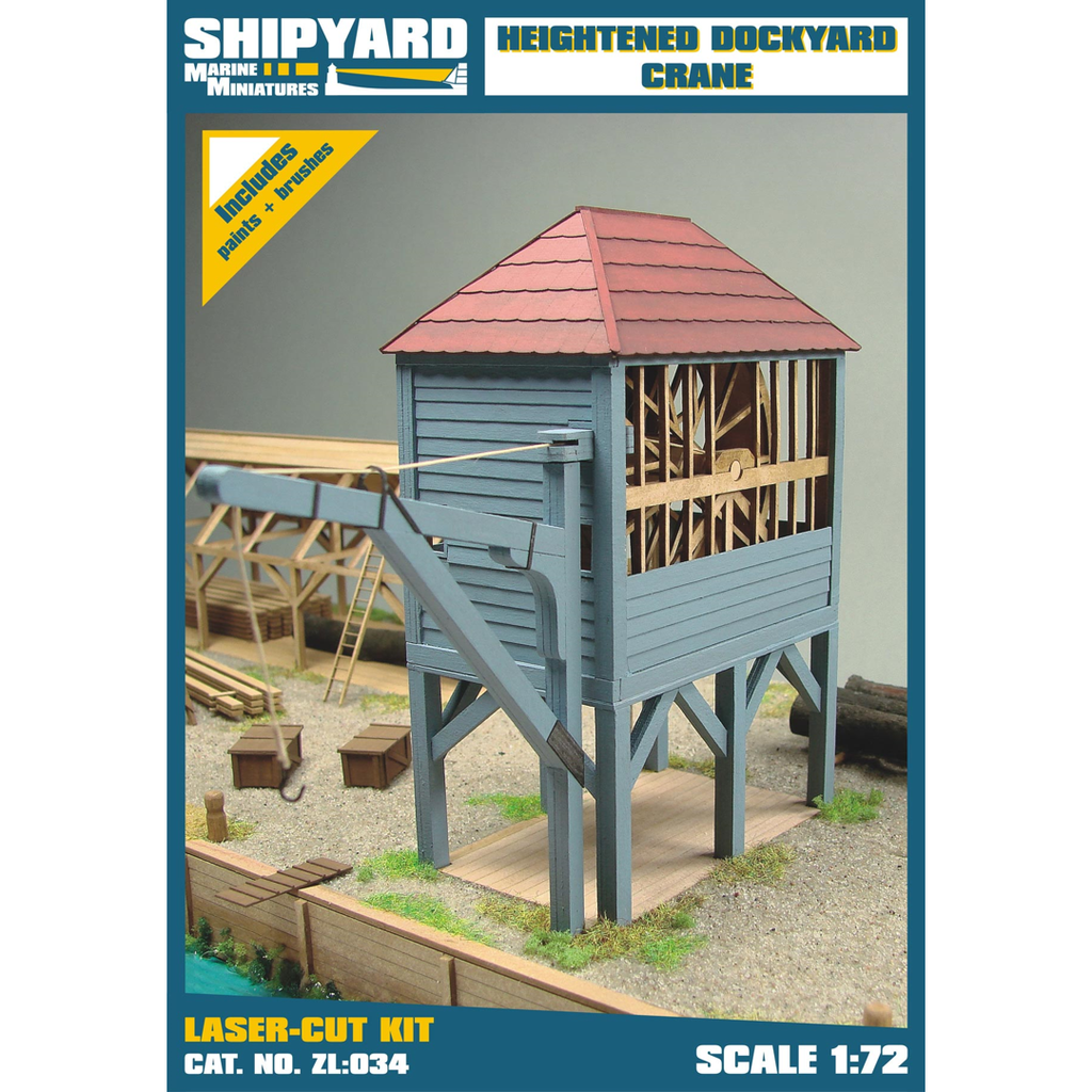 Shipyard 1:72 Dockyard Crane Model Kit with Laser Parts – Modelland