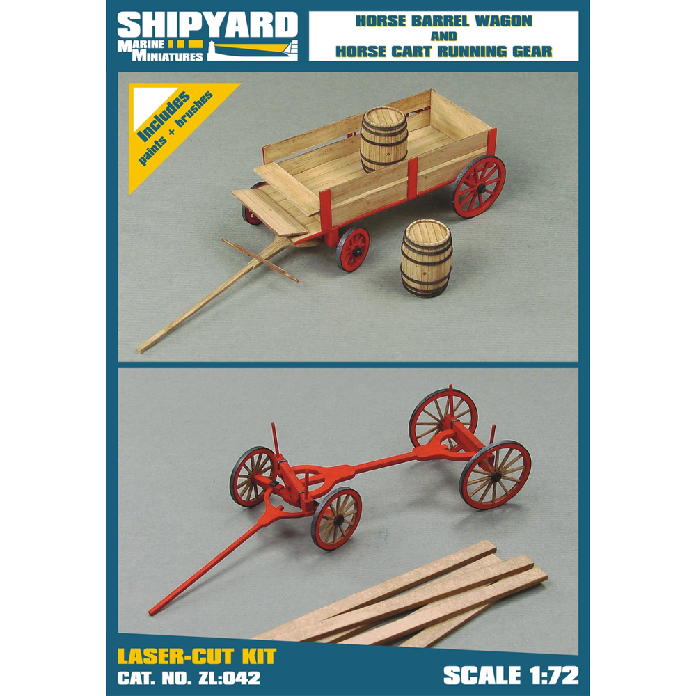 Historical Horse Wagon & Cart Model Kit - Shipyard Laser-Cut – Modelland