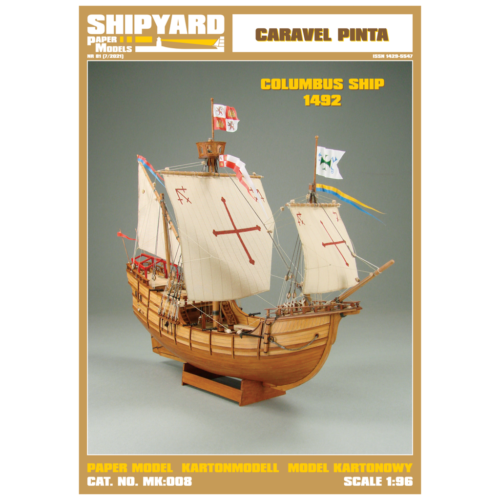 Shipyard Pinta Card Model Kit - Historical Ship Crafting – Modelland