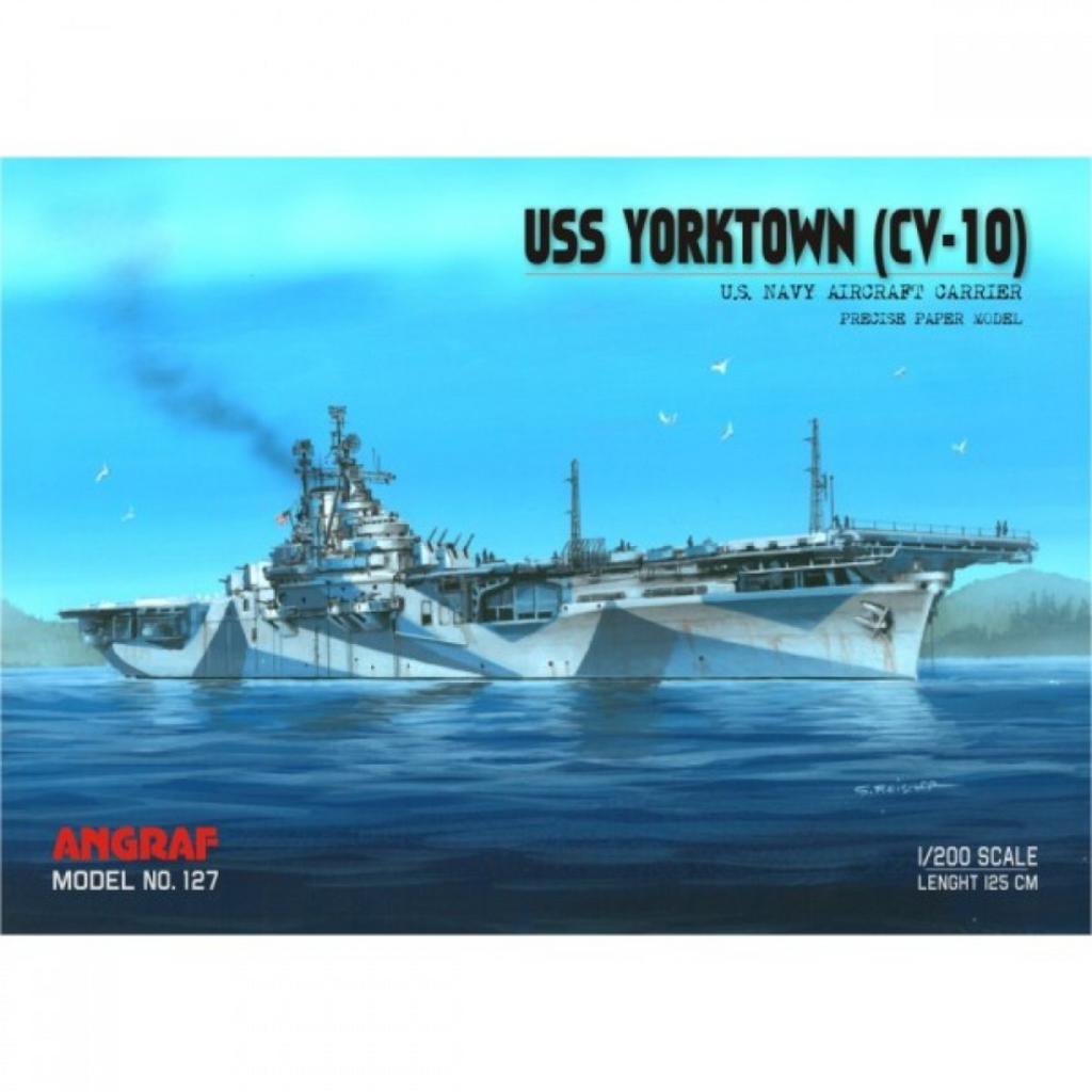 USS Yorktown CV-10 Card Model Kit - Angraf | Answer Publishing – Modelland