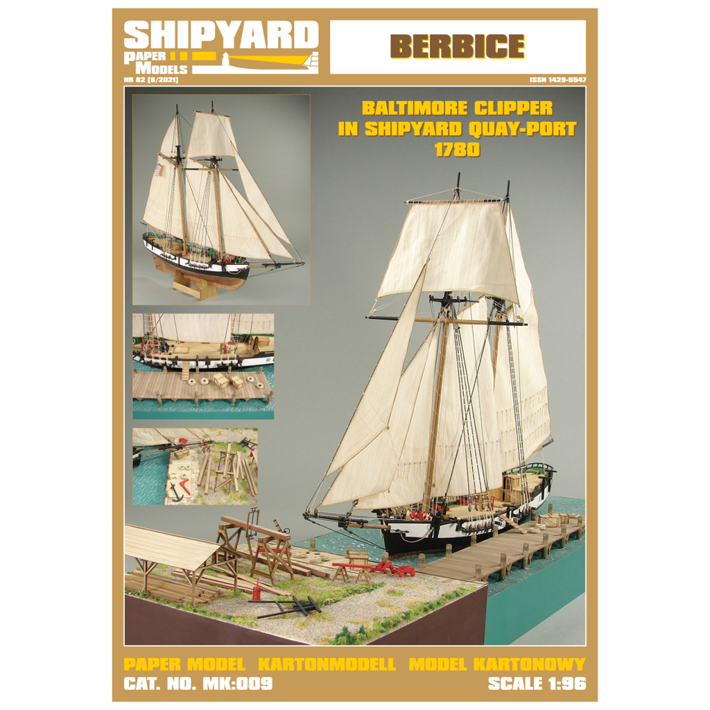 Shipyard Berbice Card Model Kit - Detailed Maritime Replica – Modelland