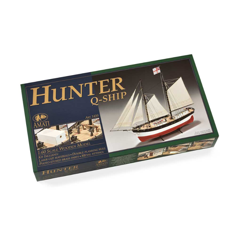 Hunter Q-Ship Model Kit Scale 1:60 Amati (B1450) – Modelland