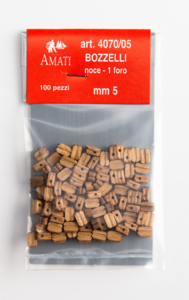 Amati Walnut Double Blocks 4mm B4080,04 - Rigging Essentials – Modelland