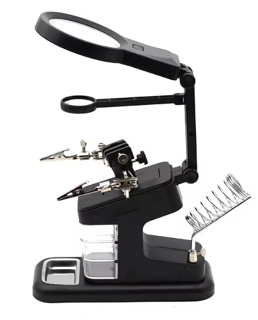 LED Magnifier Helping Hands Soldering Station with Stand – Modelland