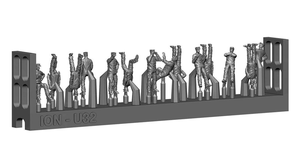 Modern US Navy Crew Set 1:200 Scale – 72 Figures by ION (U200-003 ...