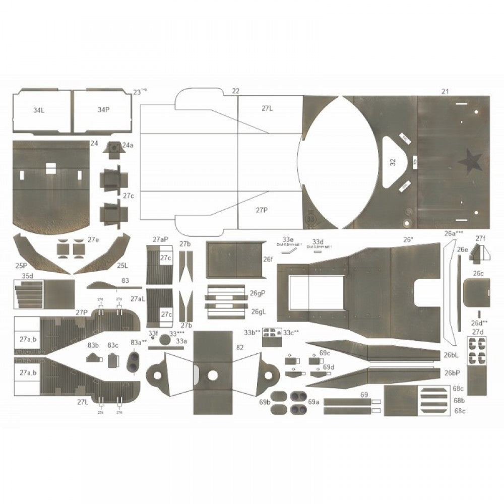 M60A2 Patton 1:25 Model Kit - Angraf's Detailed Military Replica ...
