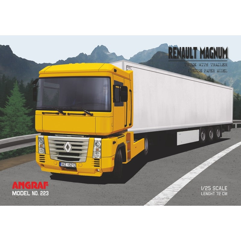 Renault Magnum Truck Model Kit 1:25 Scale | A3 Sheets | 72cm Assembled ...