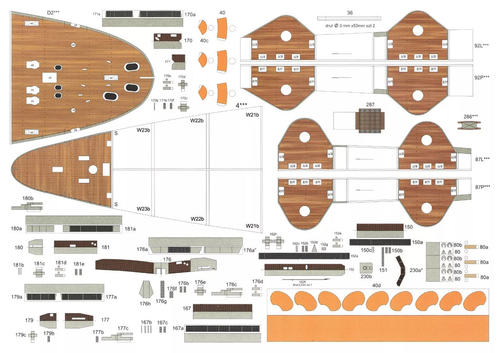 HMS Ark Royal 1:200 Scale Card Model Kit - Answer/Angraf – Modelland