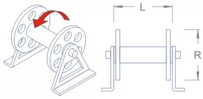 RB Model 030330 Brass Cable Reel 3mm x 3mm - High-Quality Model Part ...