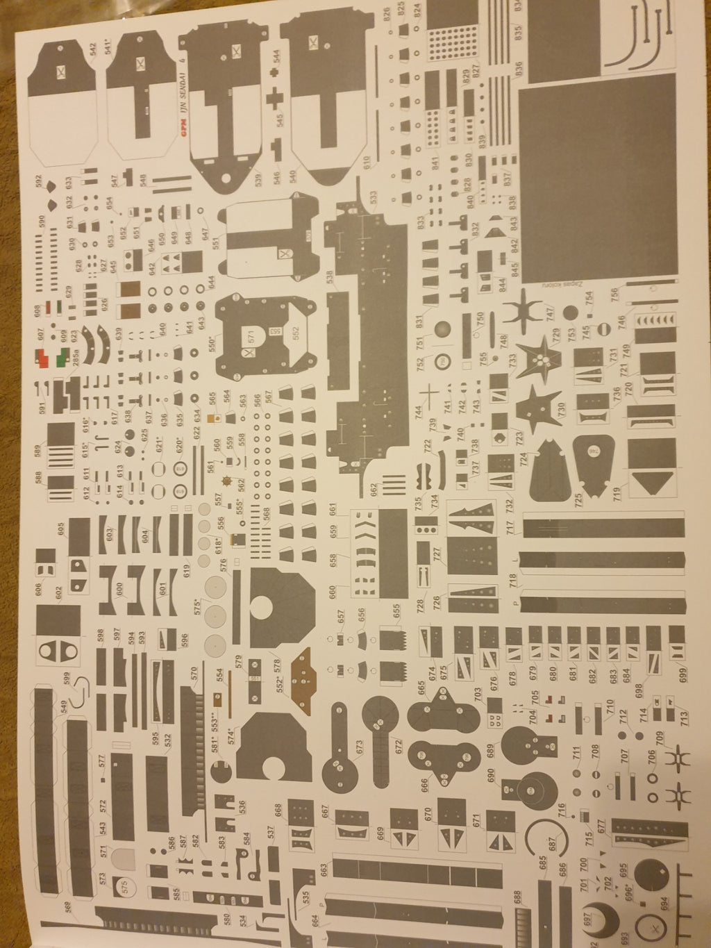 GPM IJN Sendai Cruiser Model Kit 1:200 - Detailed Naval Replica – Modelland