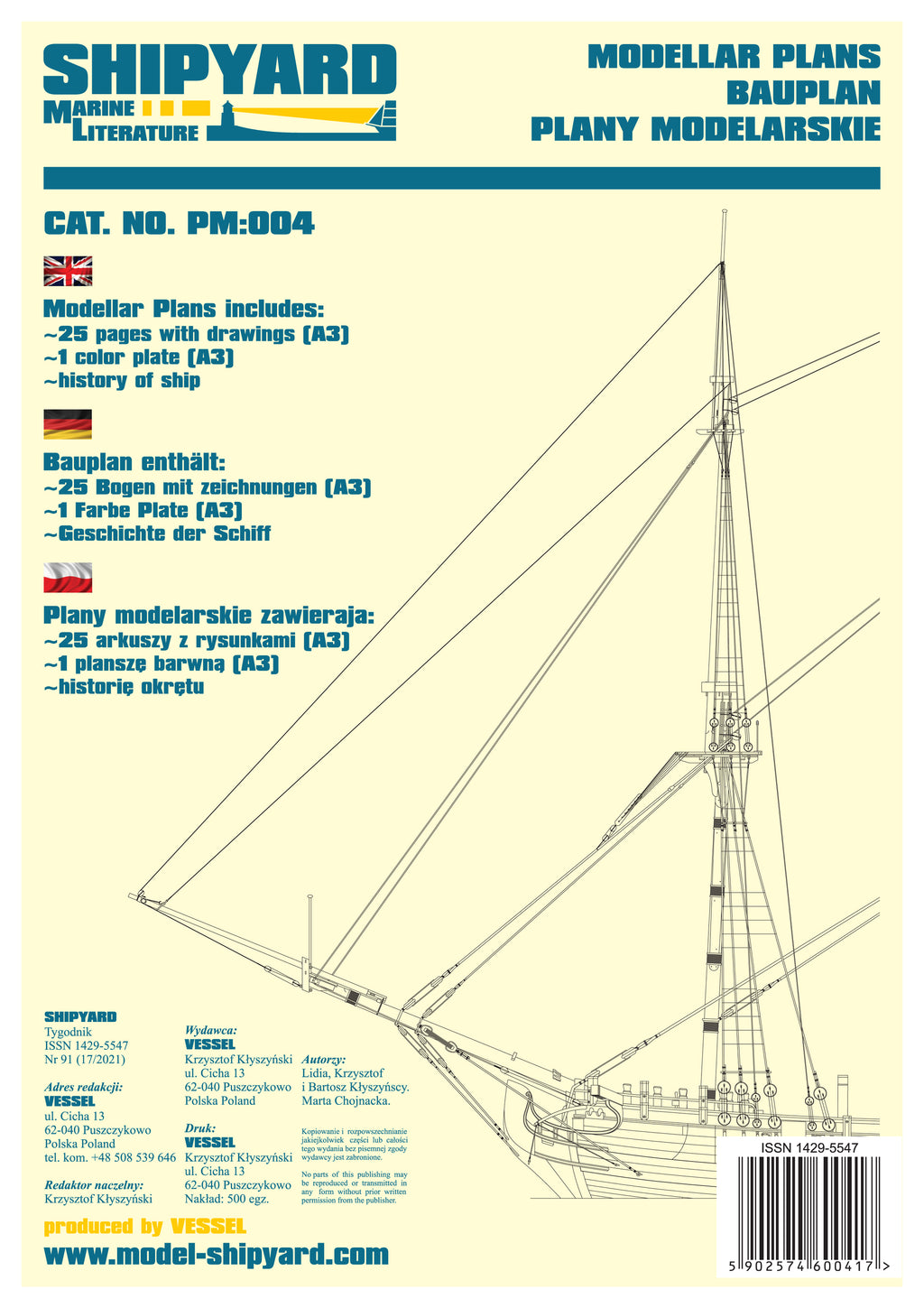 HMS Wolf Ship Model Plans by Shipyard - Detailed Scale Modeling – Modelland