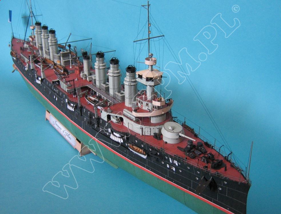 Jeanne d'Arc Cruiser Card Model Kit 1:200 - WAK Publishing – Modelland