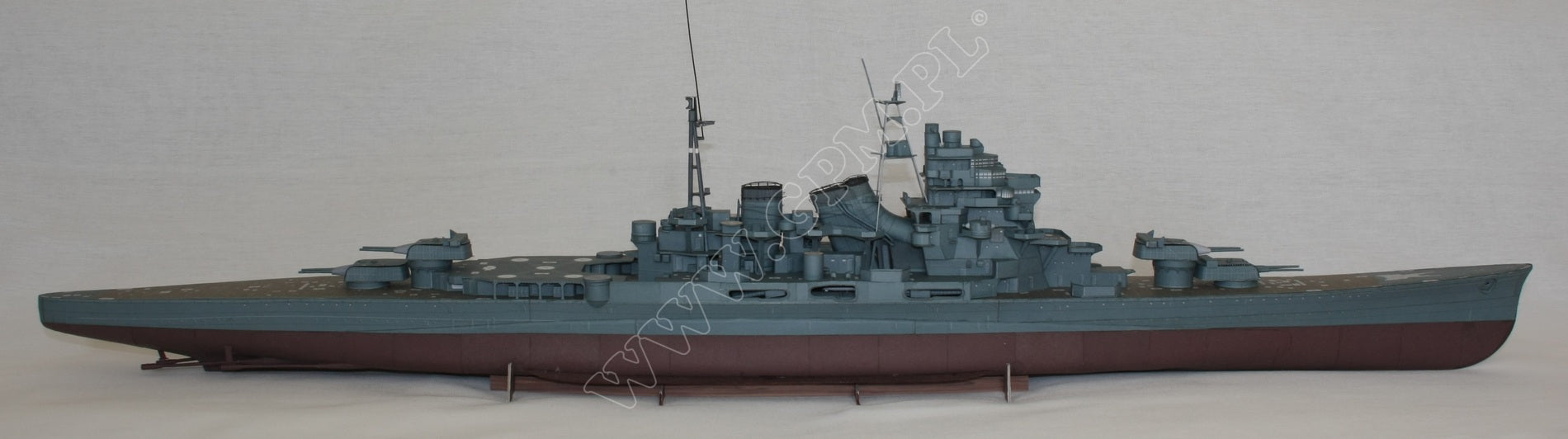 GPM IJN Maya Card Model Kit 1:200 - WWII Naval Cruiser Replica – Modelland