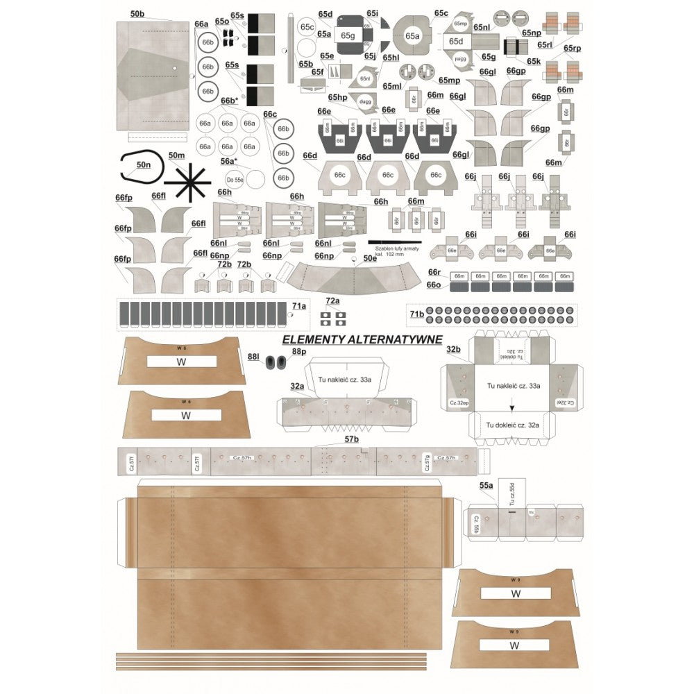 ORP KRAKOWIAK Card Model Kit 1:200 - WAK Publishing – Modelland